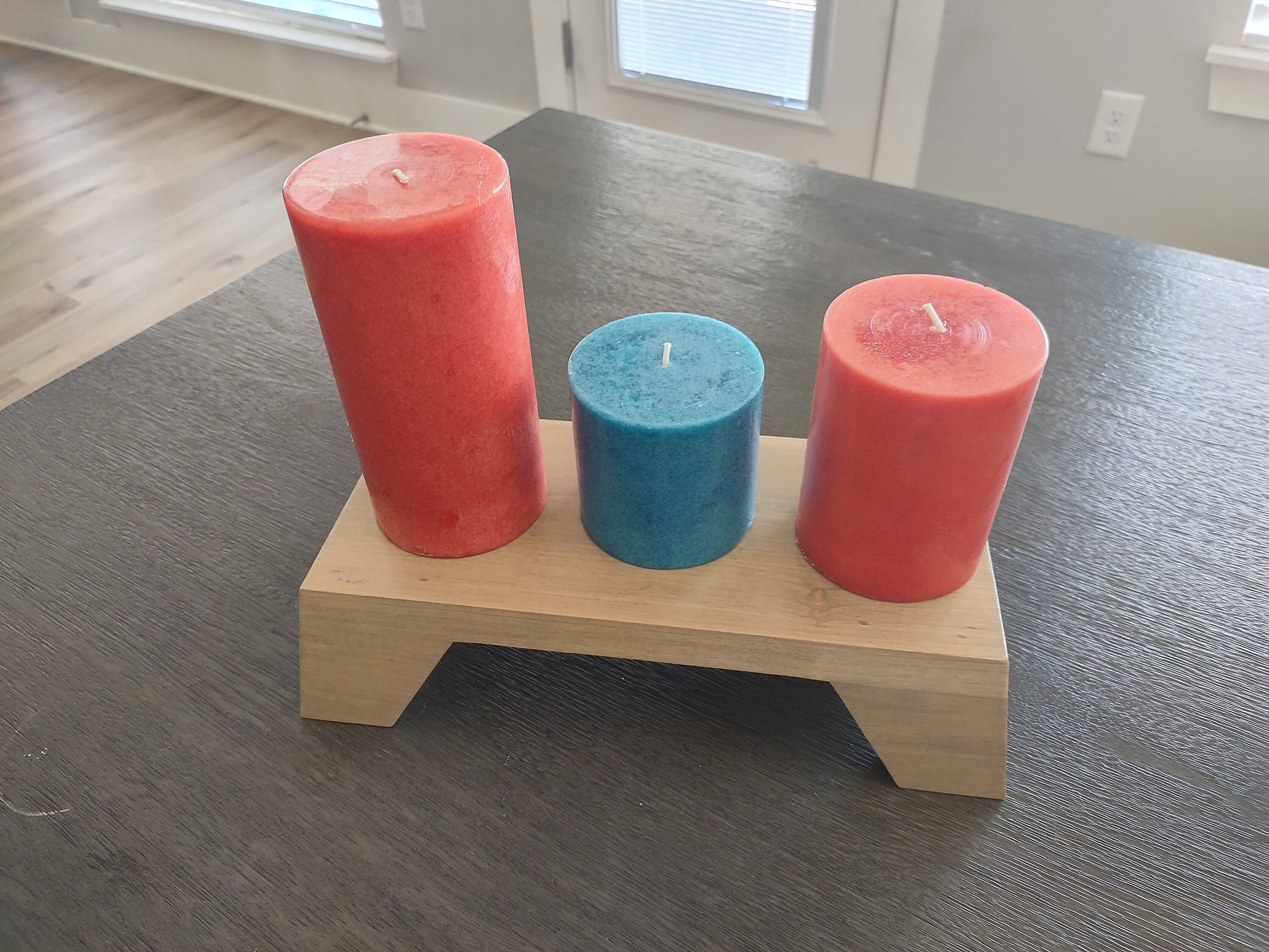 Wood Riser, Candle Stand, Plant Stand, Modern Decor, Solid Hardwood ...