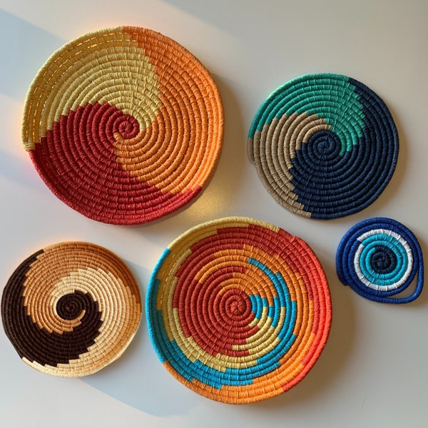 African Woven Plates - Etsy