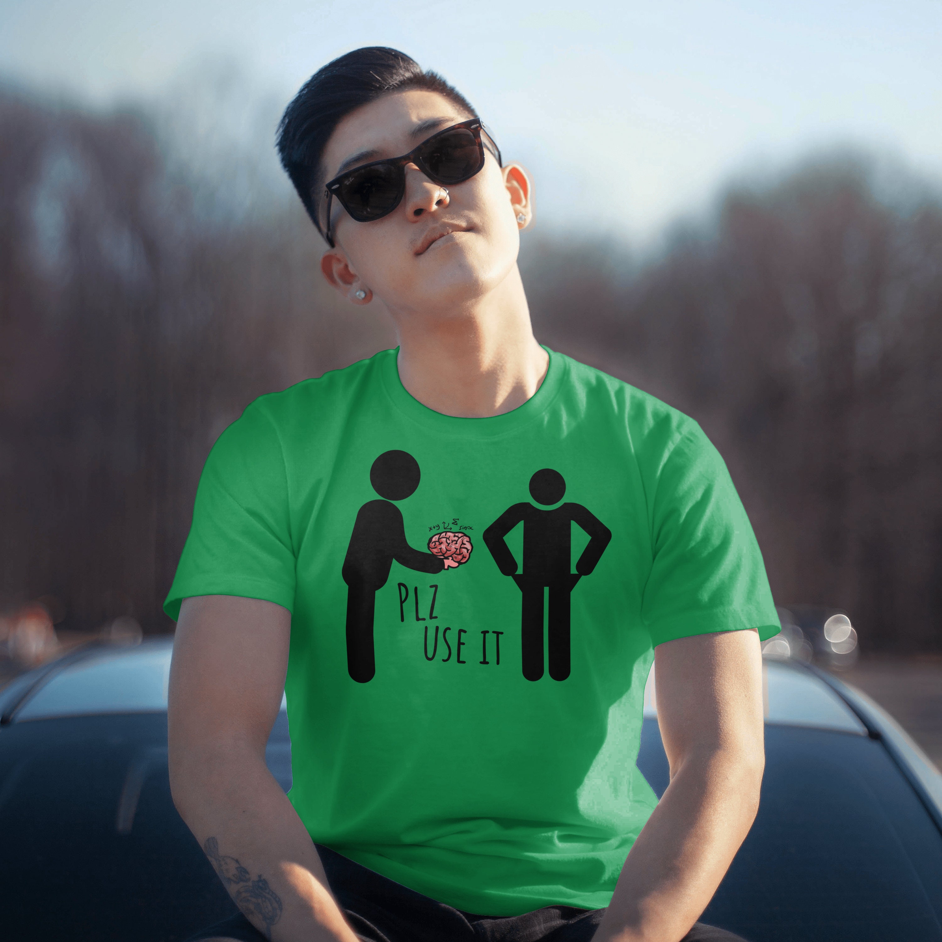 Plz Use It T-shirt, Please Use It, Brain Use It, Use Your Brain, Humor ...