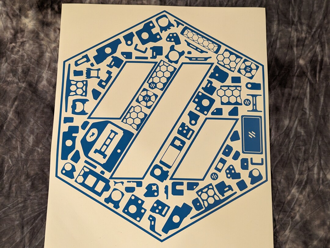 Voron Parts Logo, Voron Trident - Vinyl Sticker - Etsy