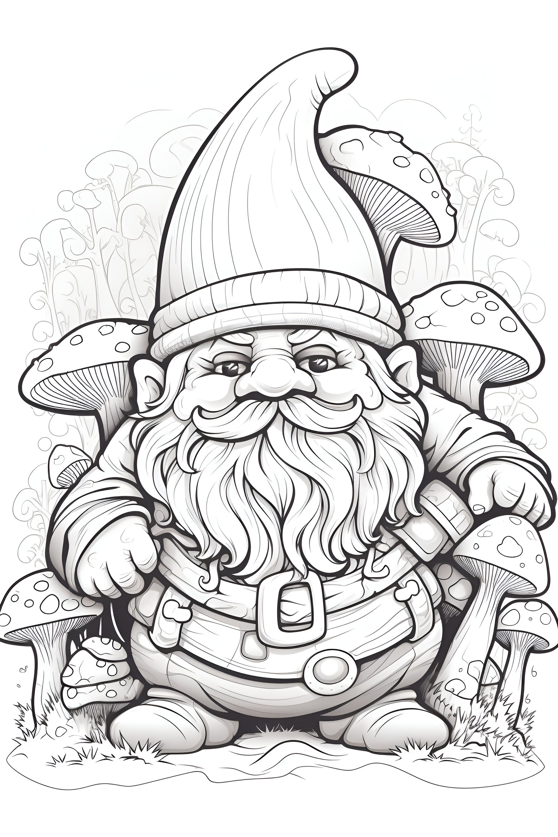 55 Pages Dwarfs PDF Coloring Book, Big Bundle Printable Dwarfs Coloring ...