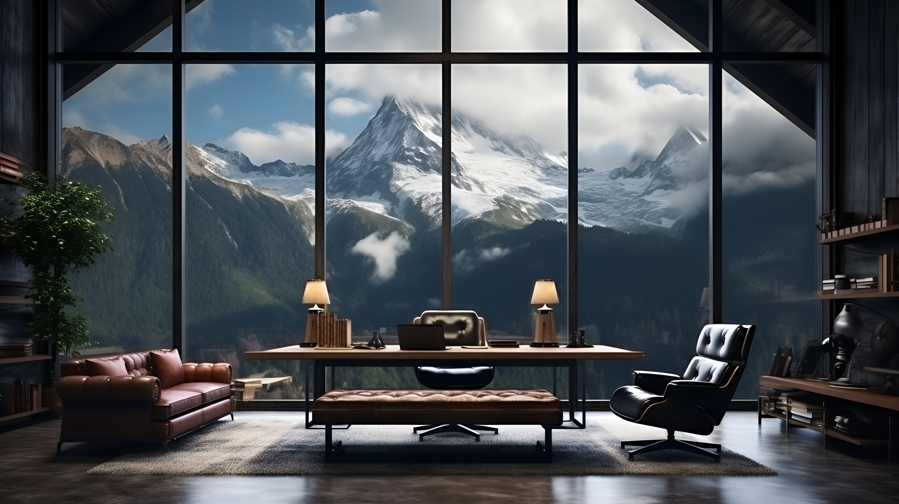 20 Pcs of Zoom Backgrounds, Zoom Dark Loft Backgrounds. Digital ...