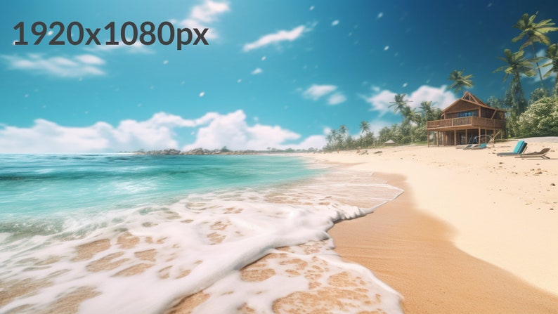 Zoom Virtual Background Beach Background Microsoft Teams - Etsy