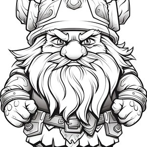 55 Pages Dwarfs PDF Coloring Book, Big Bundle Printable Dwarfs Coloring ...