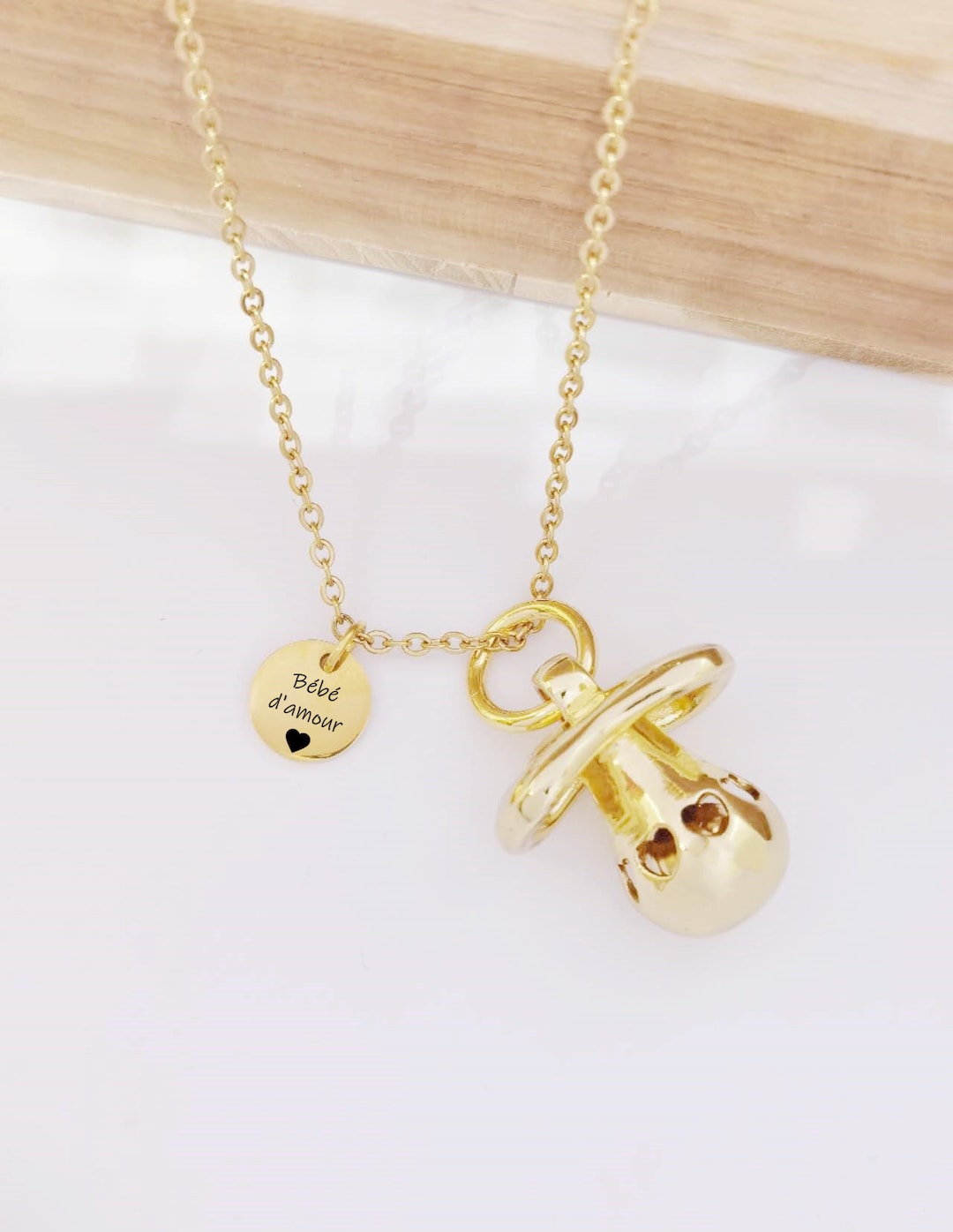 Handmade Pregnancy Bola in the Shape of a Pacifier With Personalized ...