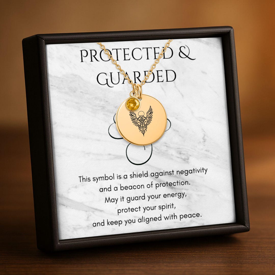 Protected & Guarded Necklace – Energy Protection Symbol Jewelry ...