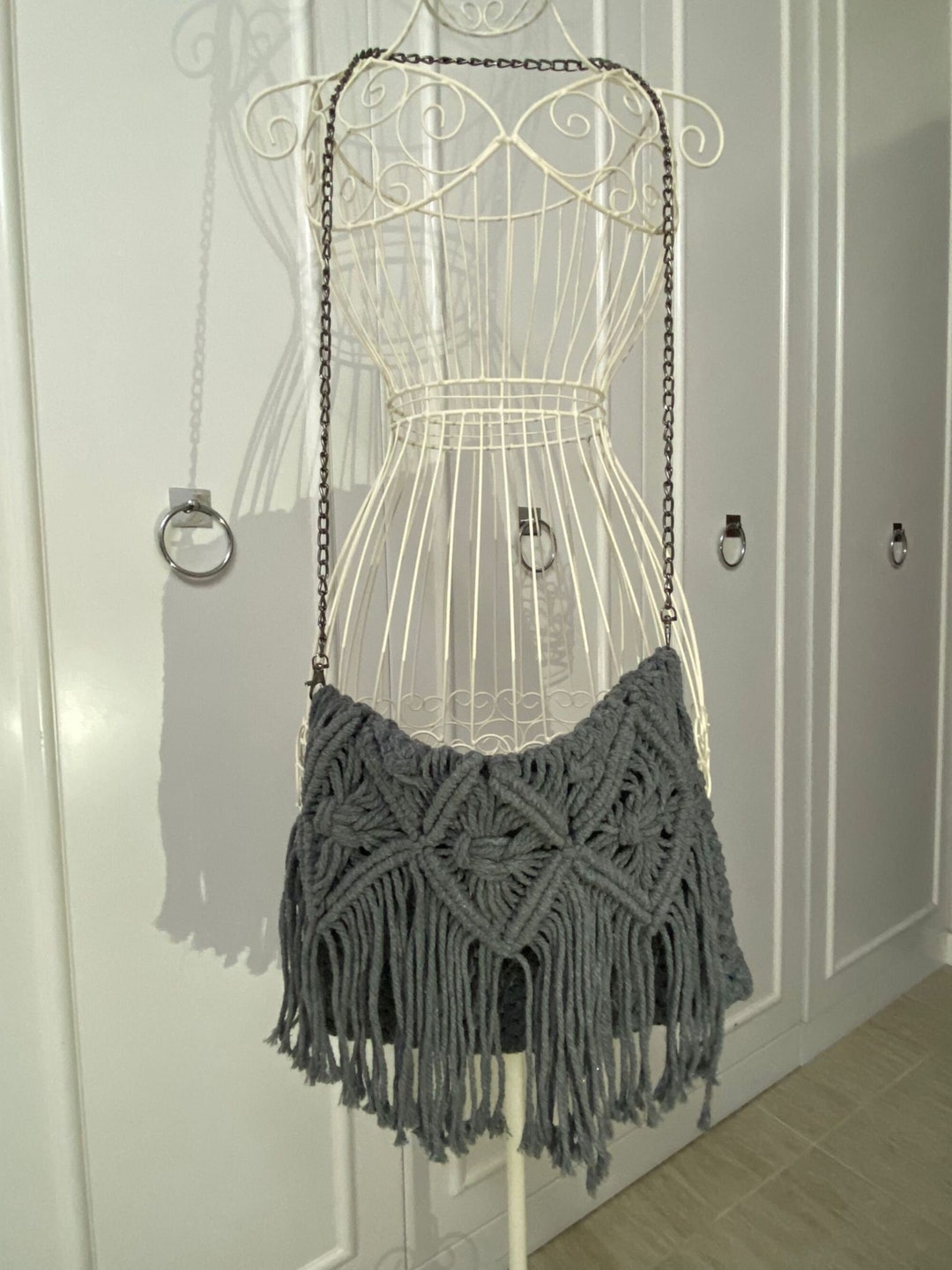 Macrame Bag, Macrame Shoulder Bag, Handmade Macrame Bag, Macrame ...