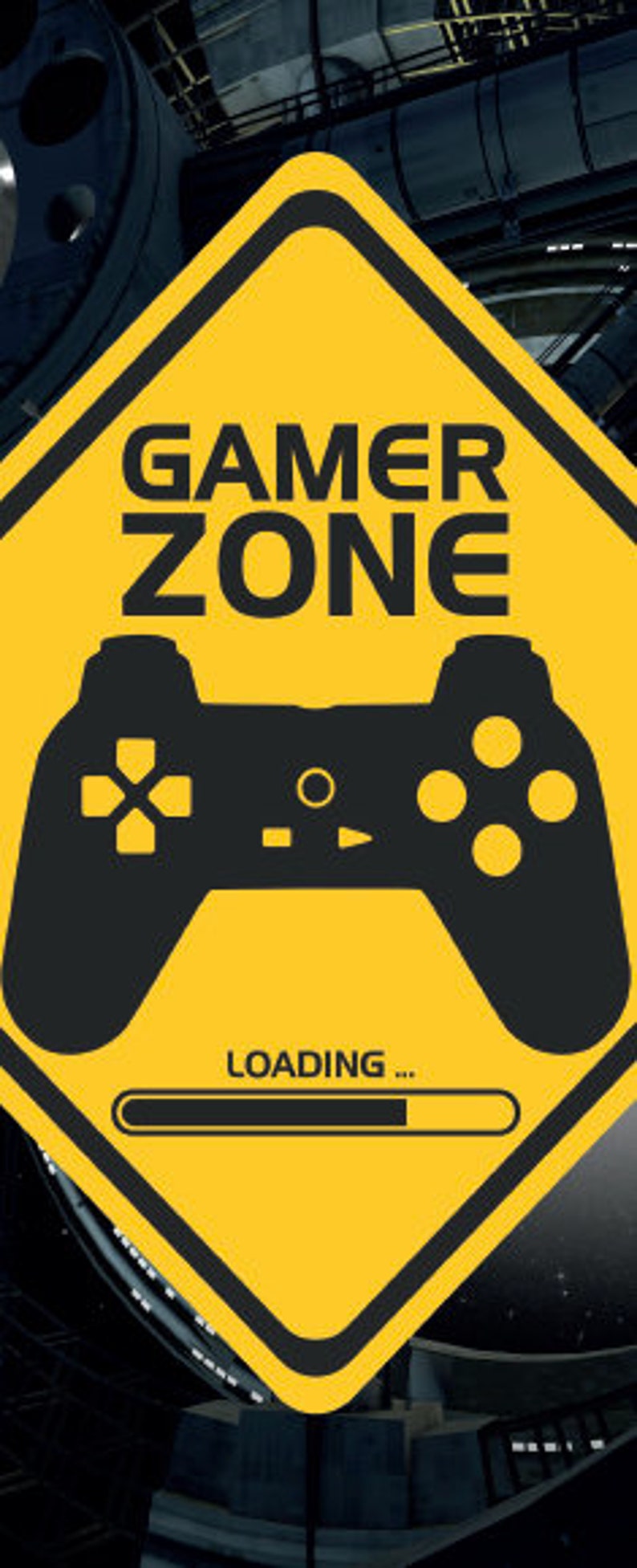 Sticker Stickers Gamer Zone Adhesive Door Poster - Etsy