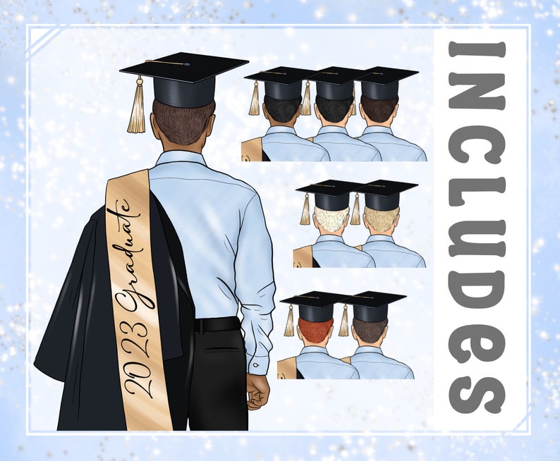 Graduation Clipart, 2023 Grad Planner Kit Bundle, University College ...