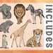 Safari Clipart African Baby Animals Clipart Planner Kit - Etsy