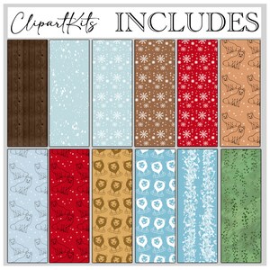 Winter Fantasy Clipart Kit, Snow Forest PNG Printable Planner Bundle ...