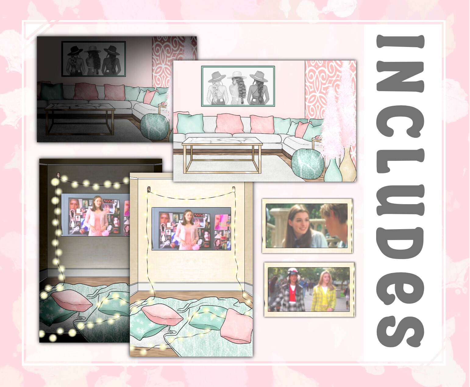 Ladies Night in Printable Planner Clipart Kit Bundle, Girls Night ...