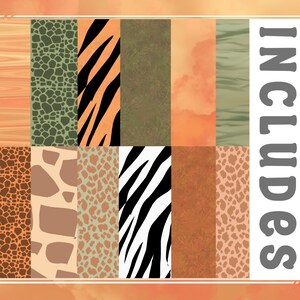 Safari Clipart, African Baby Animals Clipart, Planner Kit Bundle ...