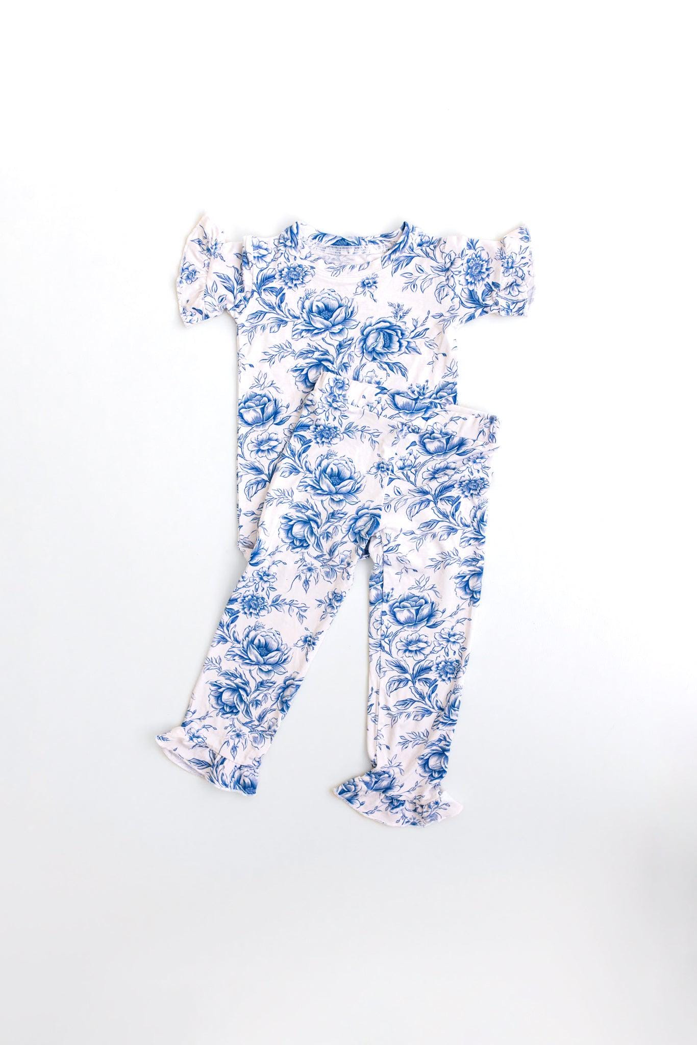 Bamboo Ruffle Pajama Set Secret Garden - Etsy