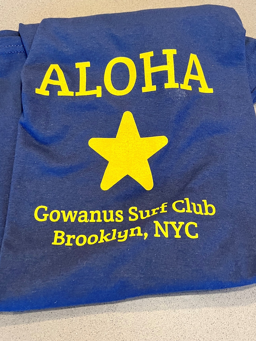 Gowanus Surf Club's Aloha Star Surf T-shirt | Navy Blue | Retro Surf ...