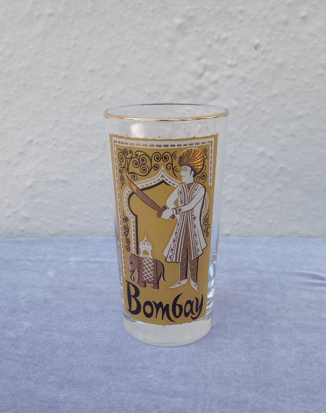 Bombay Libbey International Cities of the World Highball Glass, Gold ...