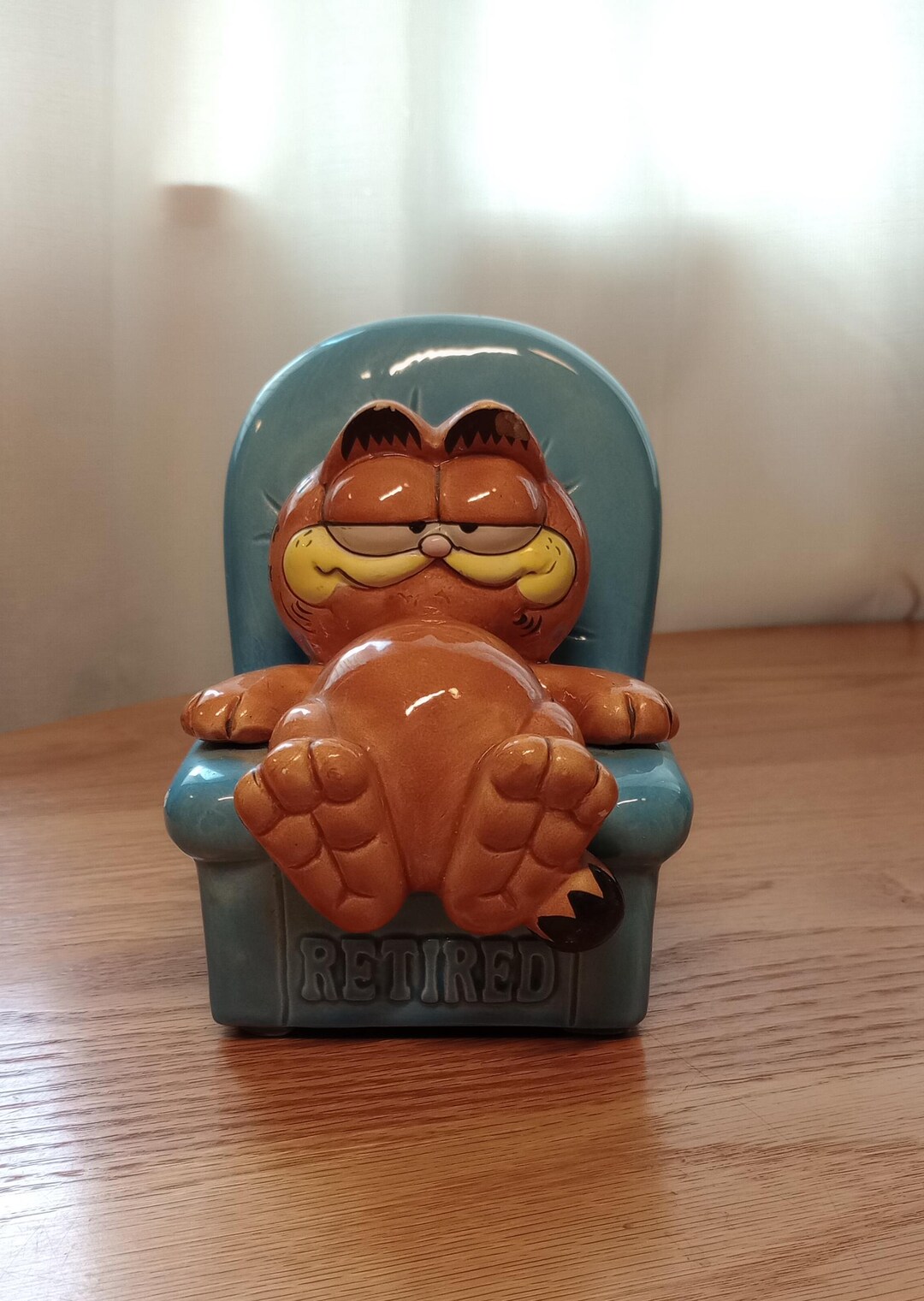 Garfield Retired Ceramic Coin Bank, Vintage 1981 Enesco 5 1/2 - Etsy