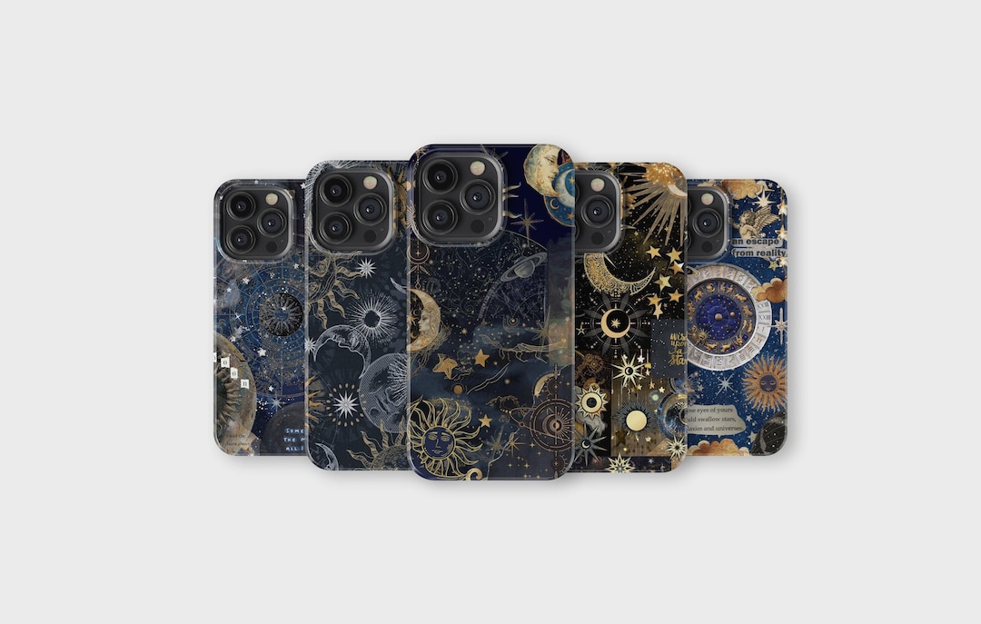Zodiac Astrology Phone Case Cosmic Celestial Star Sign Phone Cover for ...