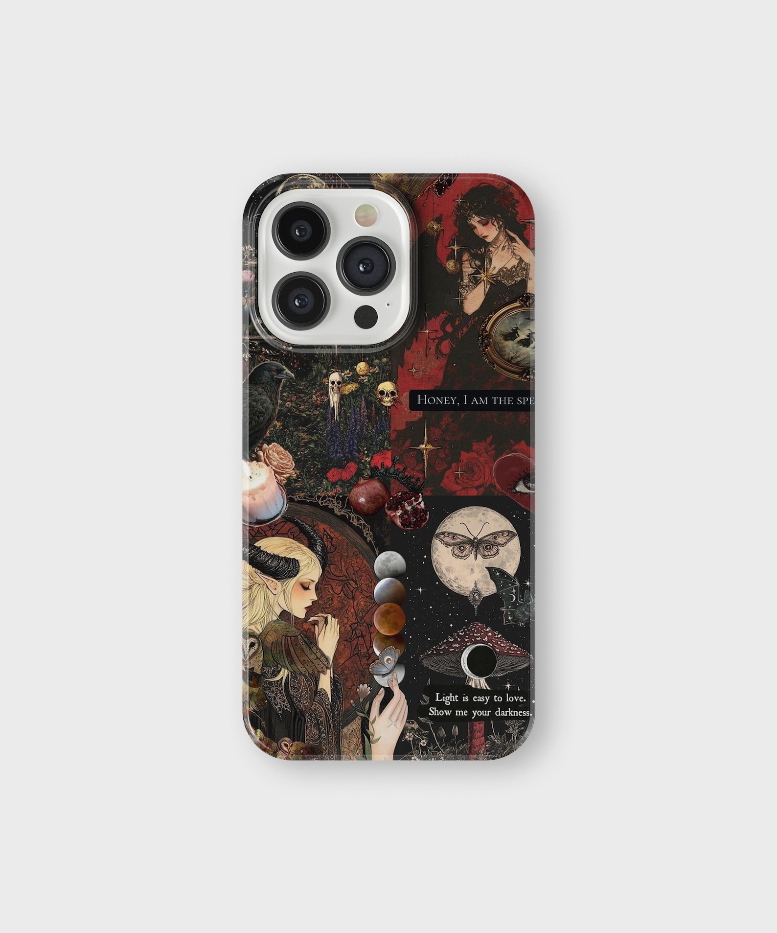 Dark Academia Aesthetic Phone Case Vintage Books Gothic Mood Cover for ...