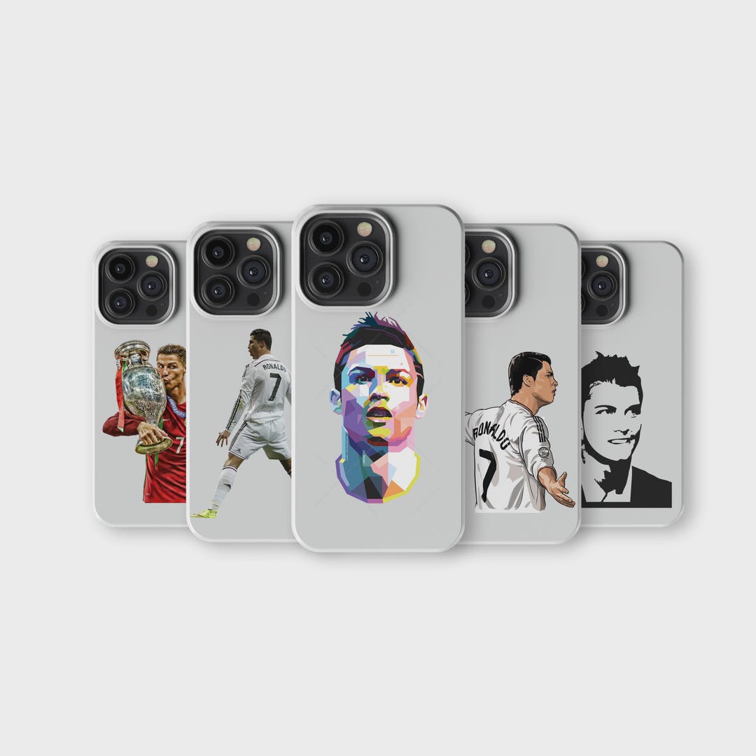 Cristiano Ronaldo White Silicone Phone Case Cristiano Ronaldo Cover for ...