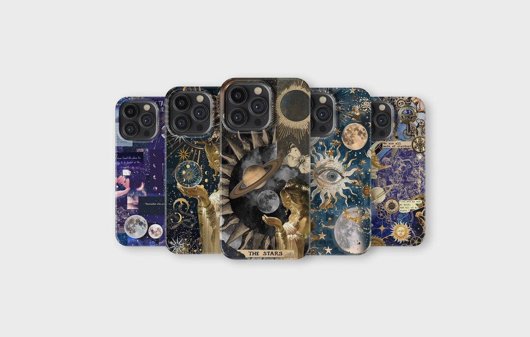 Stars Celestial Phone Case Galaxy Moon Sun Star Astrology Phone Cover ...