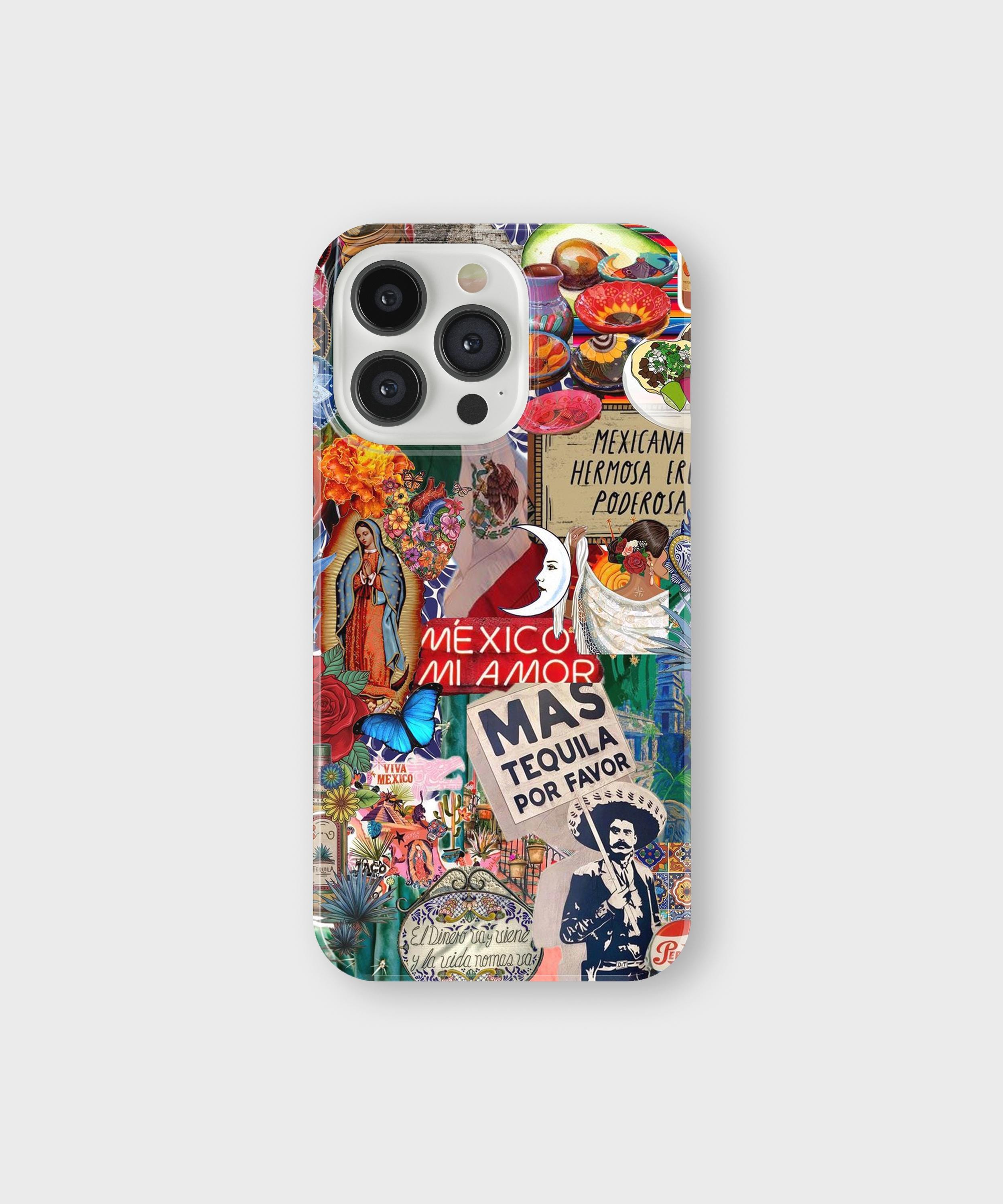 Mexico Phone Case Mexican Collage Art Phone Cover for iPhone 16 Pro Max ...
