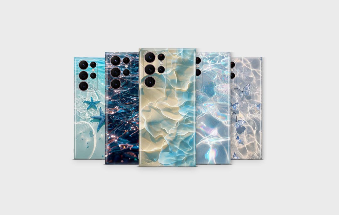 Water Ripple Phone Case Ocean Cover for Samsung S25 Ultra S24 S23 S22 ...