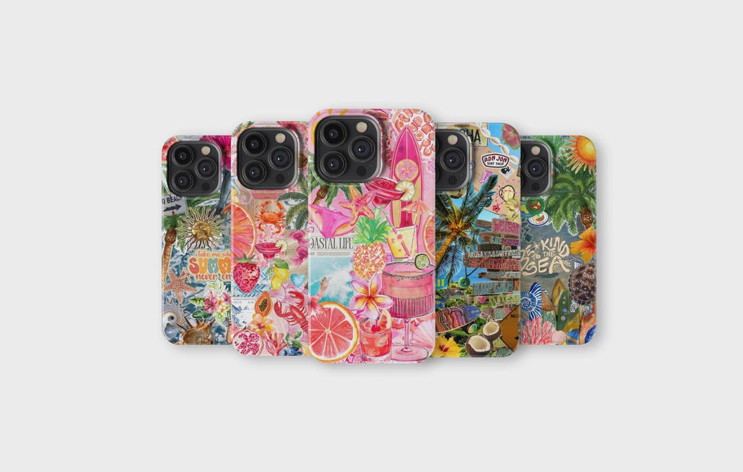 Beach Palm Tree Phone Case Summer Sea Beach Lovers Cover for iPhone 17 ...