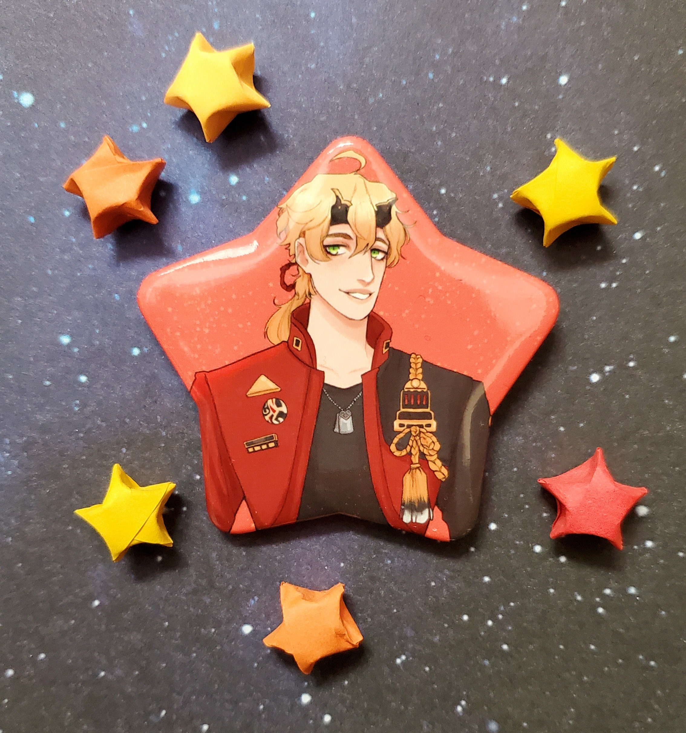 Genshin Impact Star Button Pins - Etsy