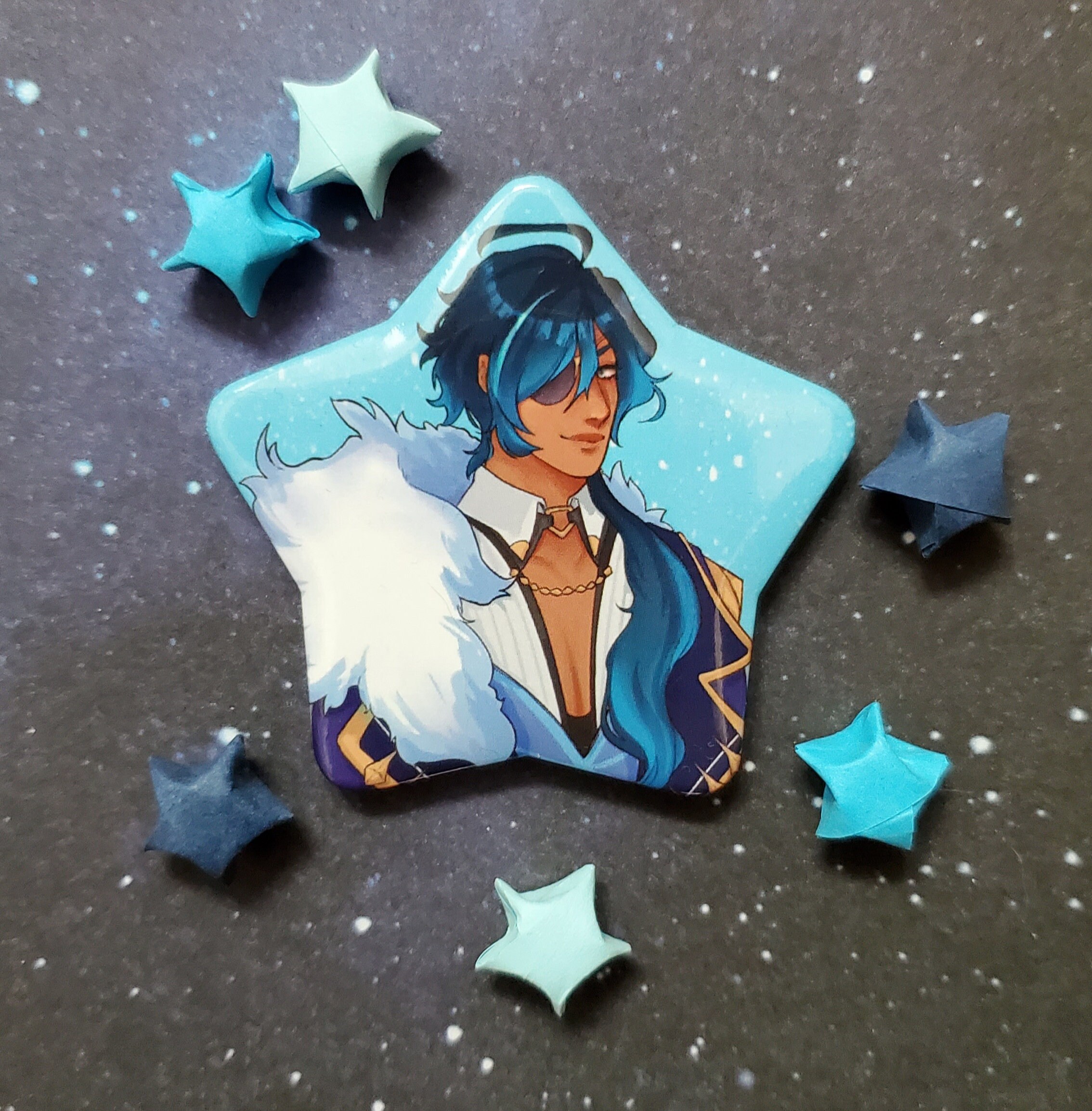 Genshin Impact Star Button Pins - Etsy
