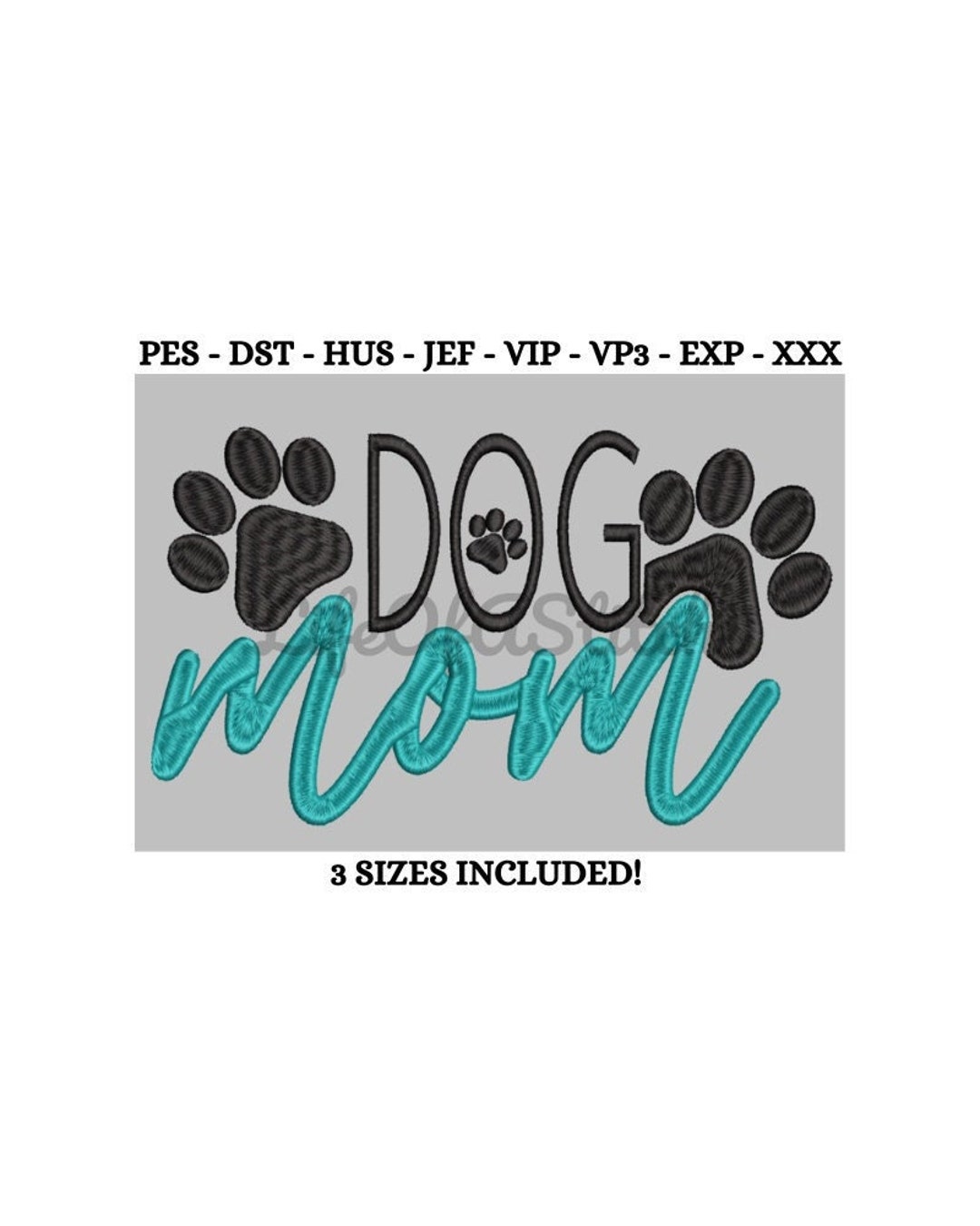 Dog Mom Embroidery Design / Pet Parent Embroidery Design / Dog ...