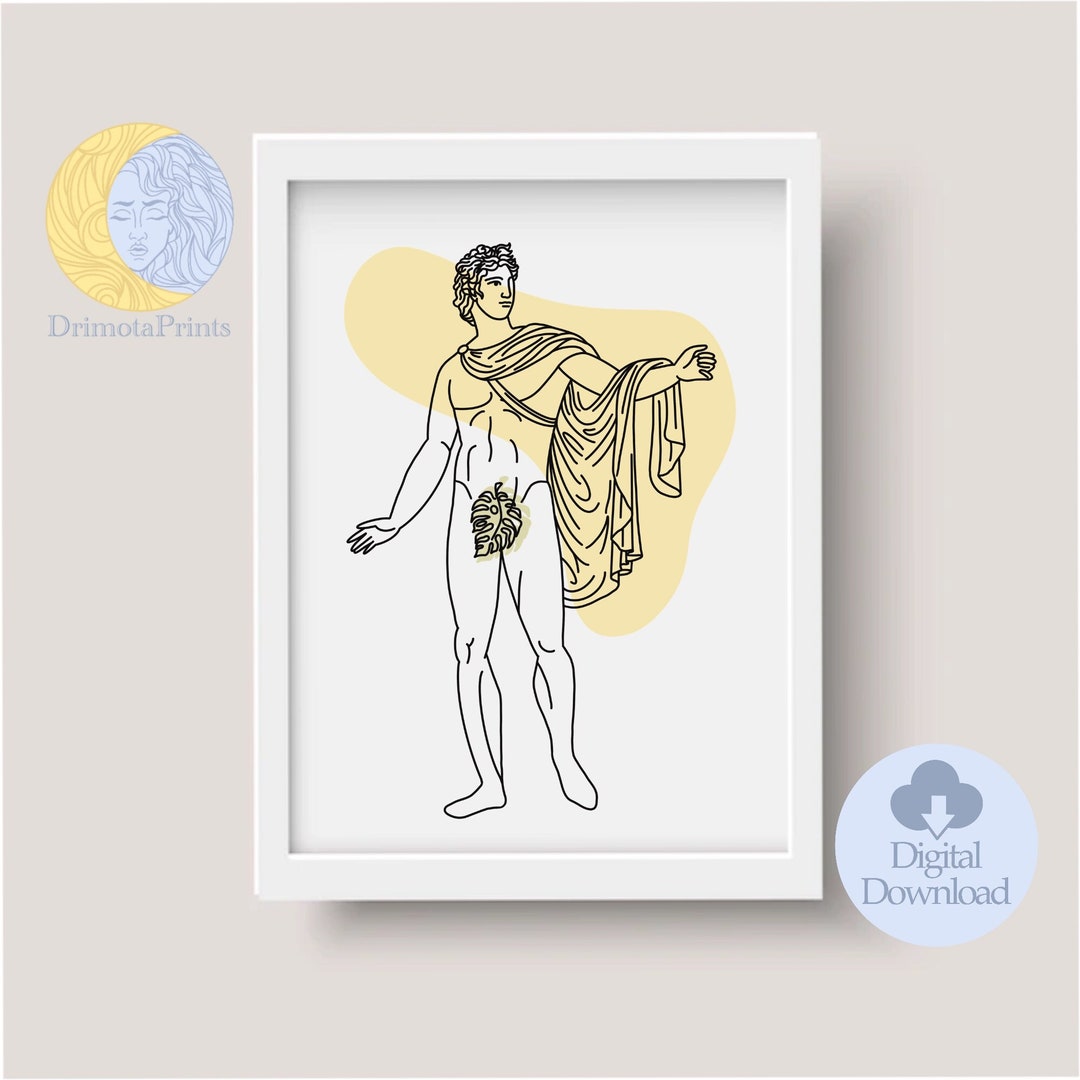 God Apollo Greek God, Digital Poster, Greek Mythology Print, Aesthetic ...