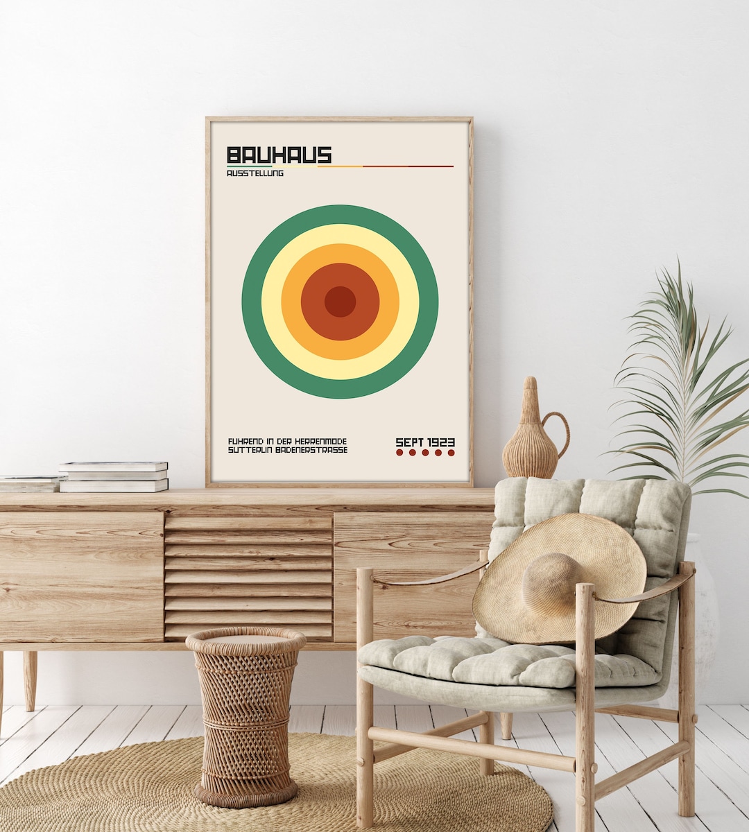 Bauhaus Geometric Print: Mid Century Modern Wall Art (digital Download ...