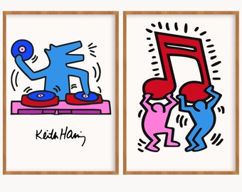 Keith Haring Dj Download - Etsy