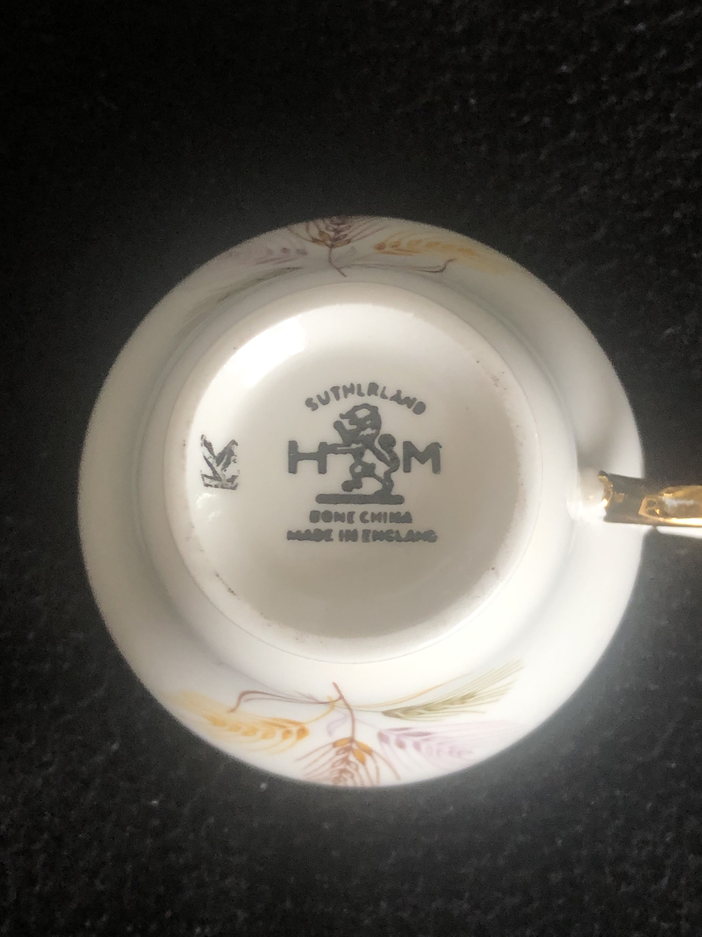 Vintage Sutherland HM Bone China Tea Cup and Saucer Made in England Set ...