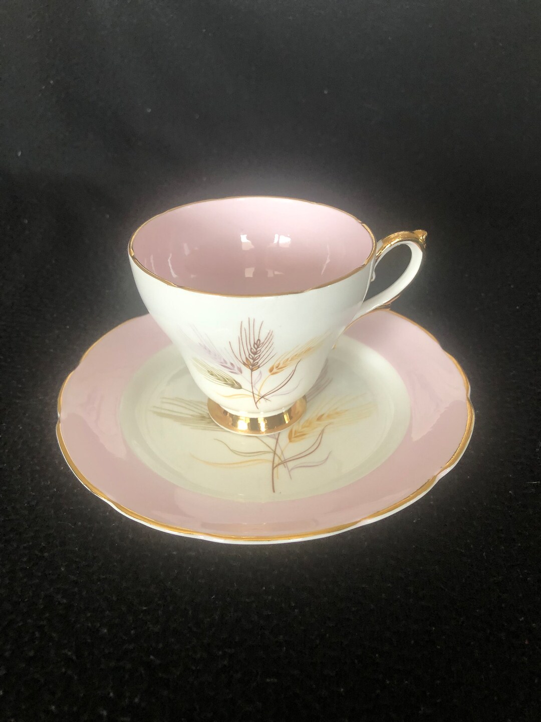 Vintage Sutherland HM Bone China Tea Cup and Saucer Made in England Set ...