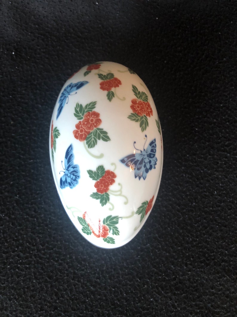 Vintage Sigma Taste Setter Egg Trinket Box Mikado - Etsy