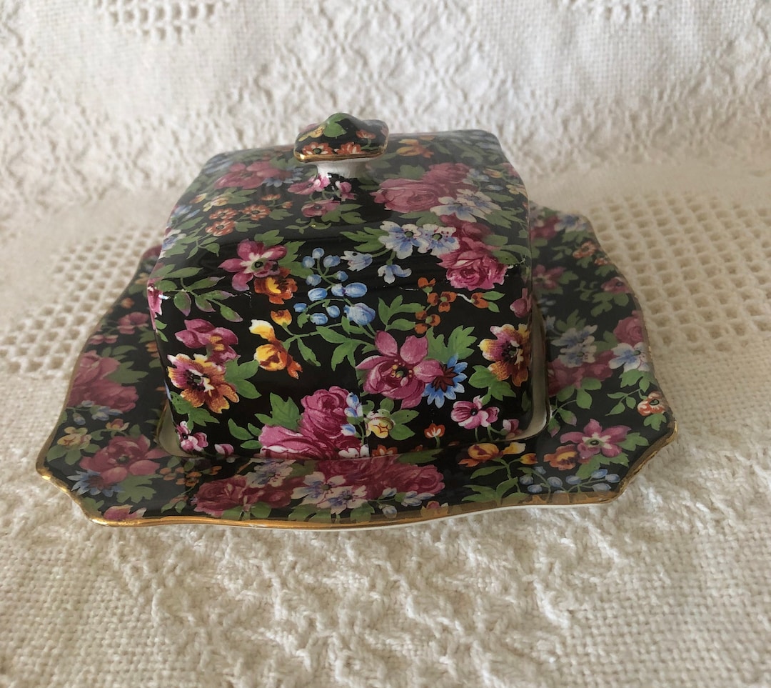 Vintage Royal Winton Grimwades CHELSEA Butter Dish With Lid - Etsy