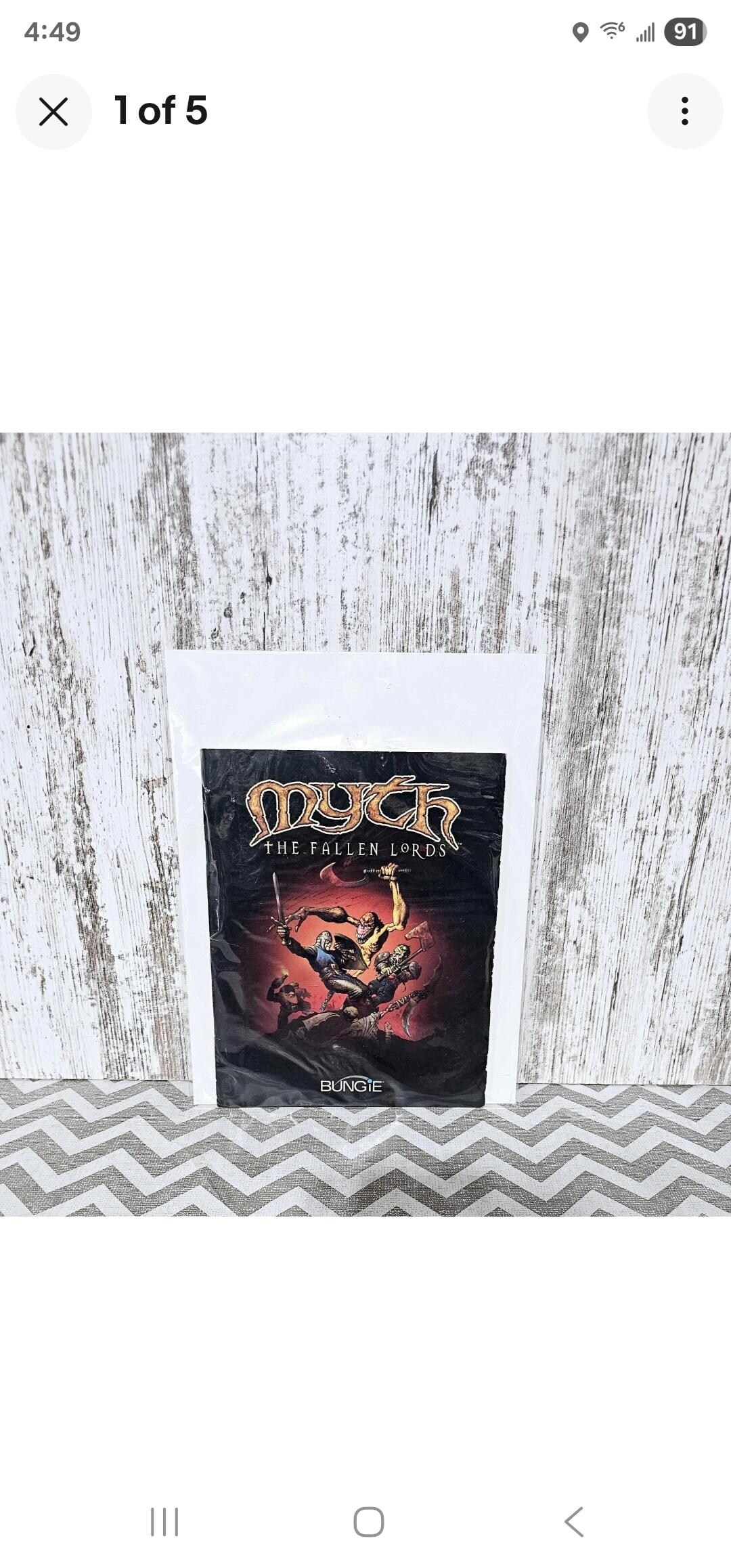 Myth: the Fallen Lords (PC, 1997) Game Manual Only Bungie - Etsy