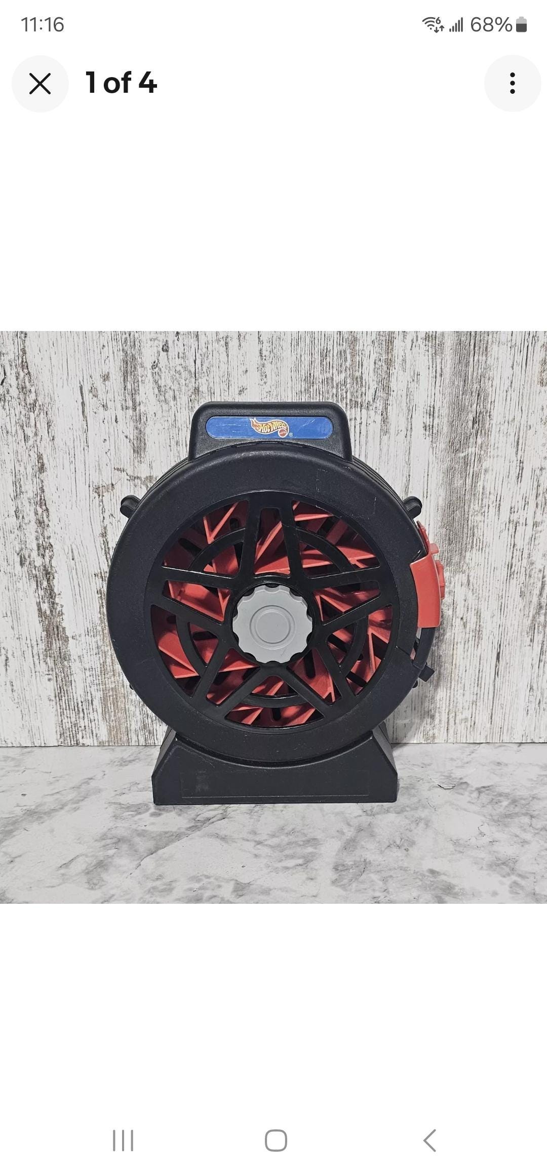 Vintage Hot Wheels Sto and Go Carrying Case Spinning Tire Storage W ...