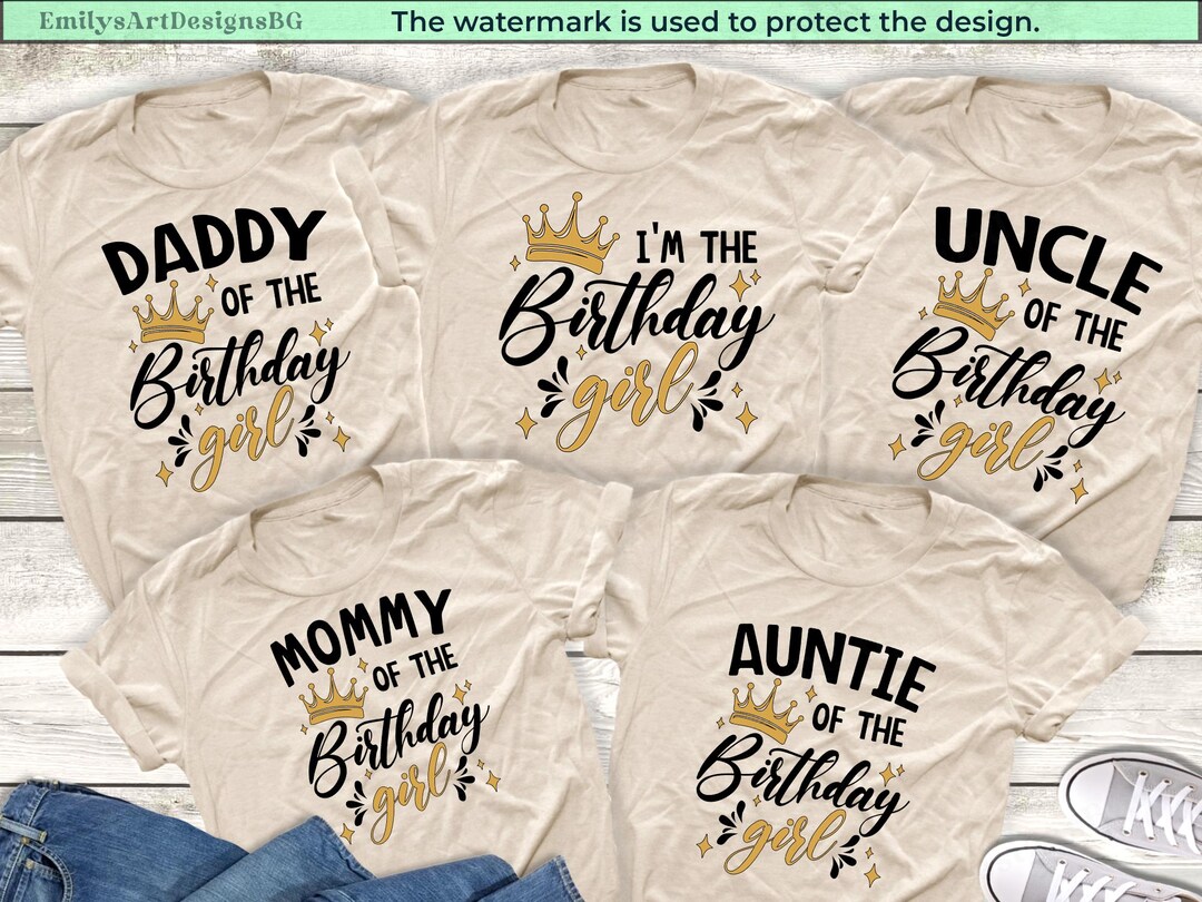 Custom Birthday Shirts: Matching Family Birthday Shirts, Birthday Girl ...