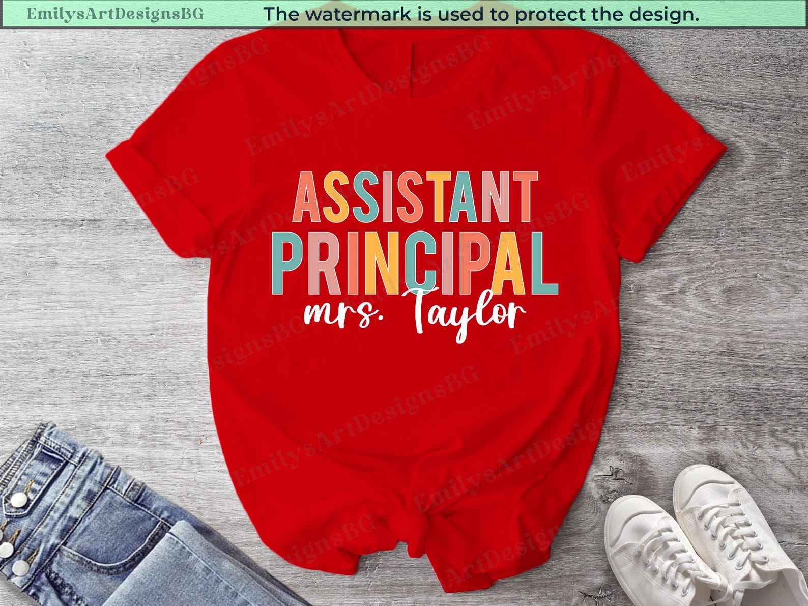 Personalized Assistant Principal Shirt, Custom Teacher Gift - Etsy