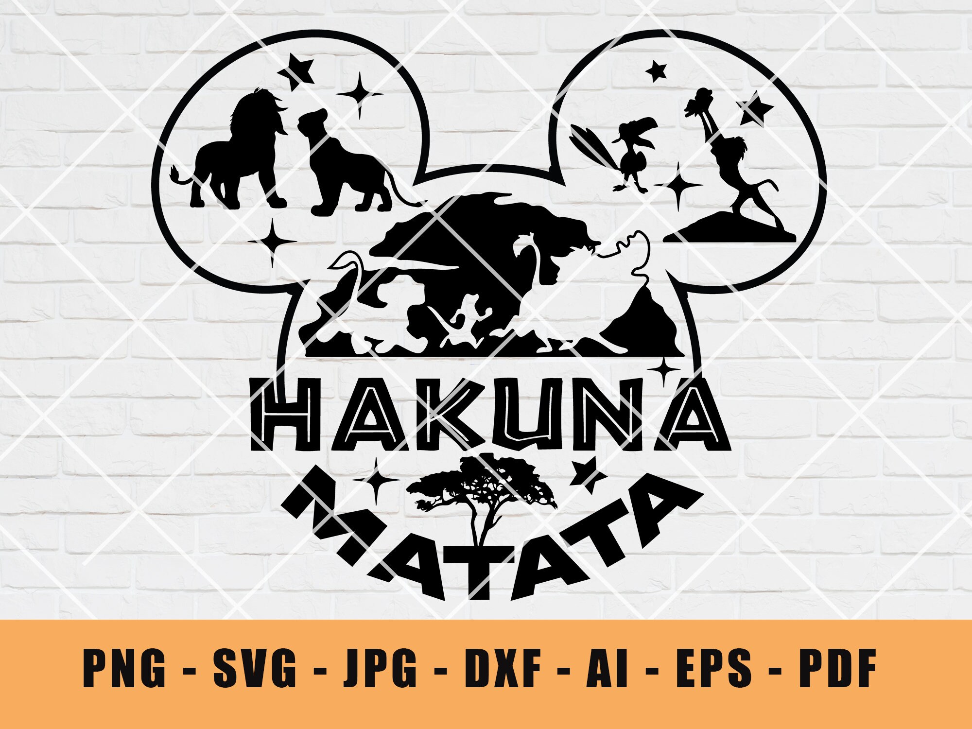 Hakuna Matata SVG Safari Mode Svg Disney SVG SVG Files for - Etsy
