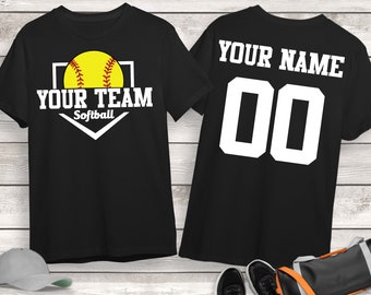 Personalized Softball T-shirtcustom Softball Player - Etsy