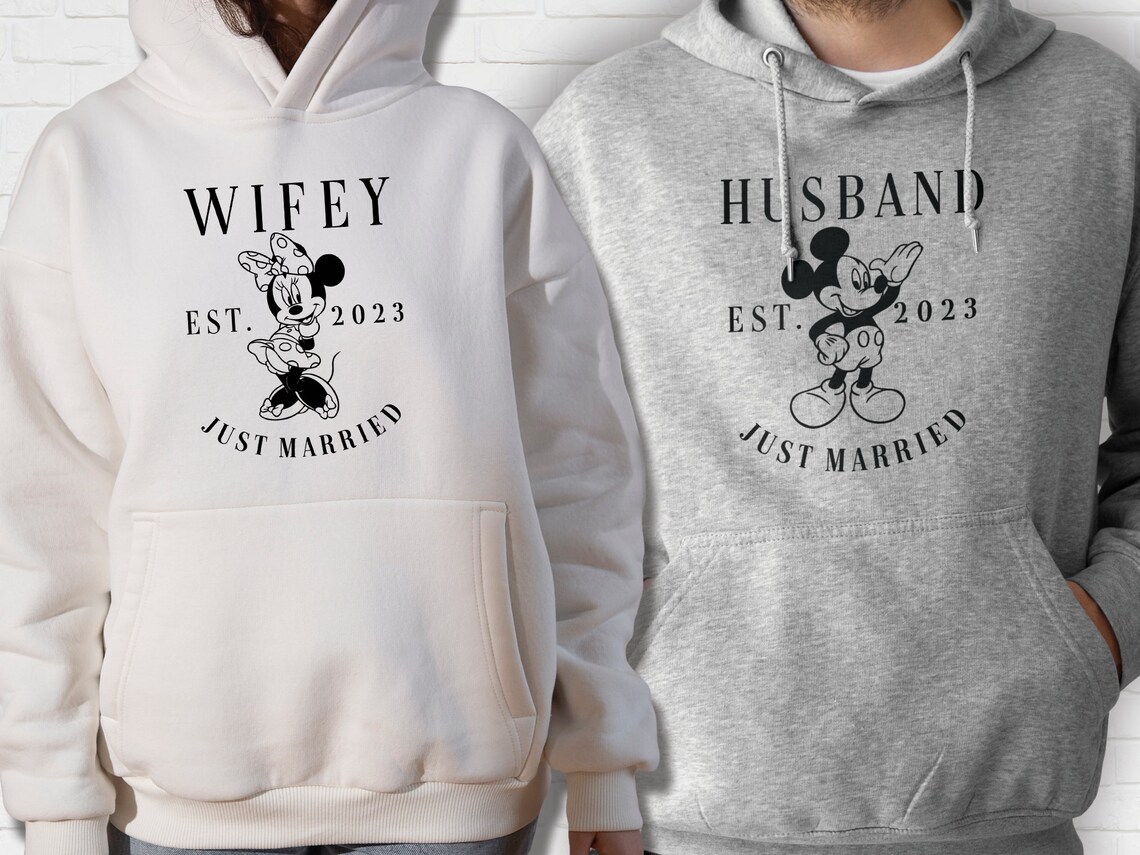 Mickey and Minnie Just Married SVG Disney SVG SVG Files for - Etsy