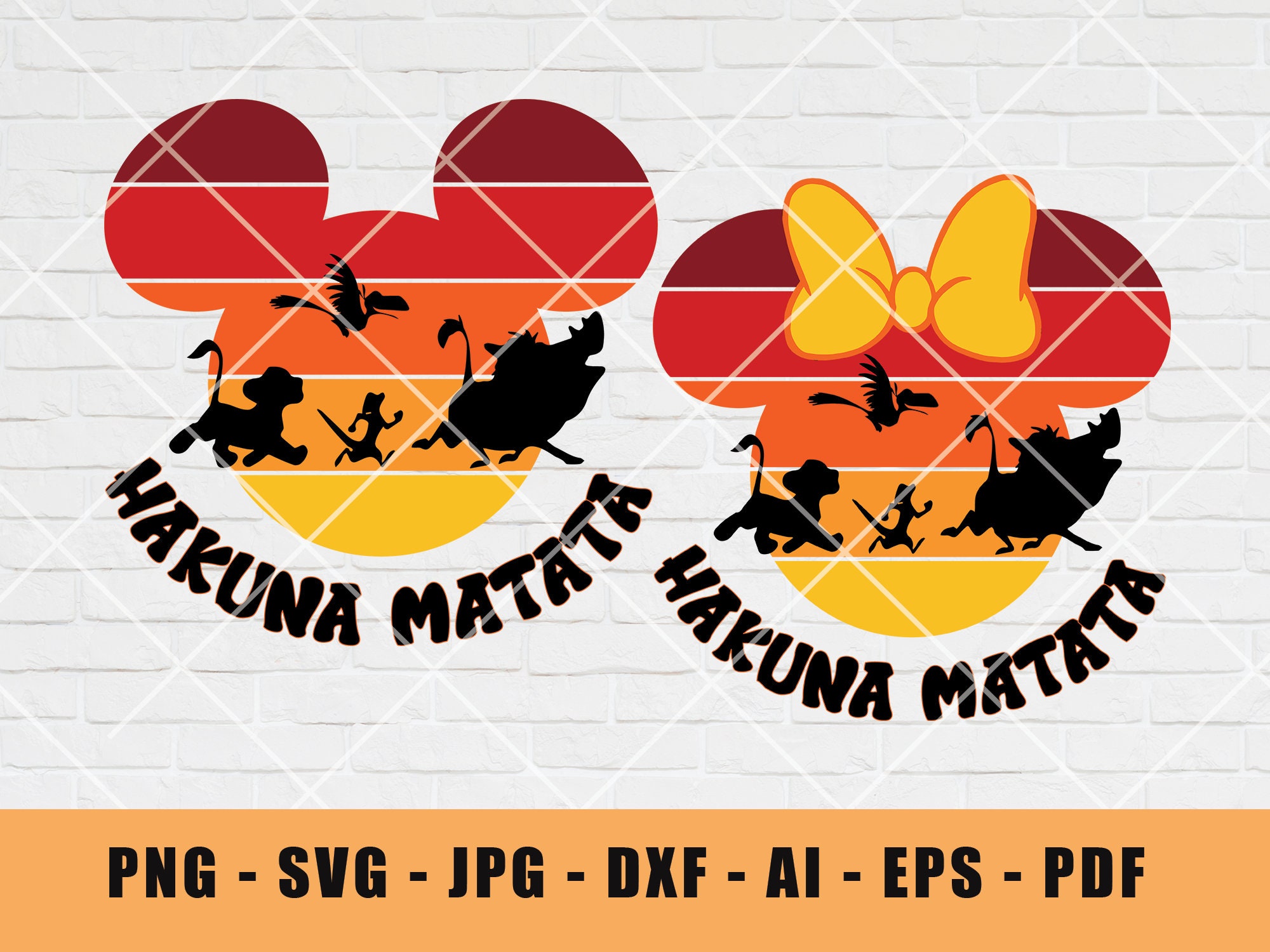 Hakuna Matata Animal Kingdom SVG Disney SVG SVG Files for - Etsy