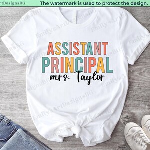 Personalized Assistant Principal Shirt, Custom Teacher Gift - Etsy