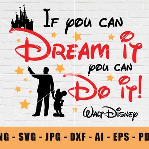 Walt Disney Quote SVG, Disney SVG, SVG Files for Cricut, Disney ...
