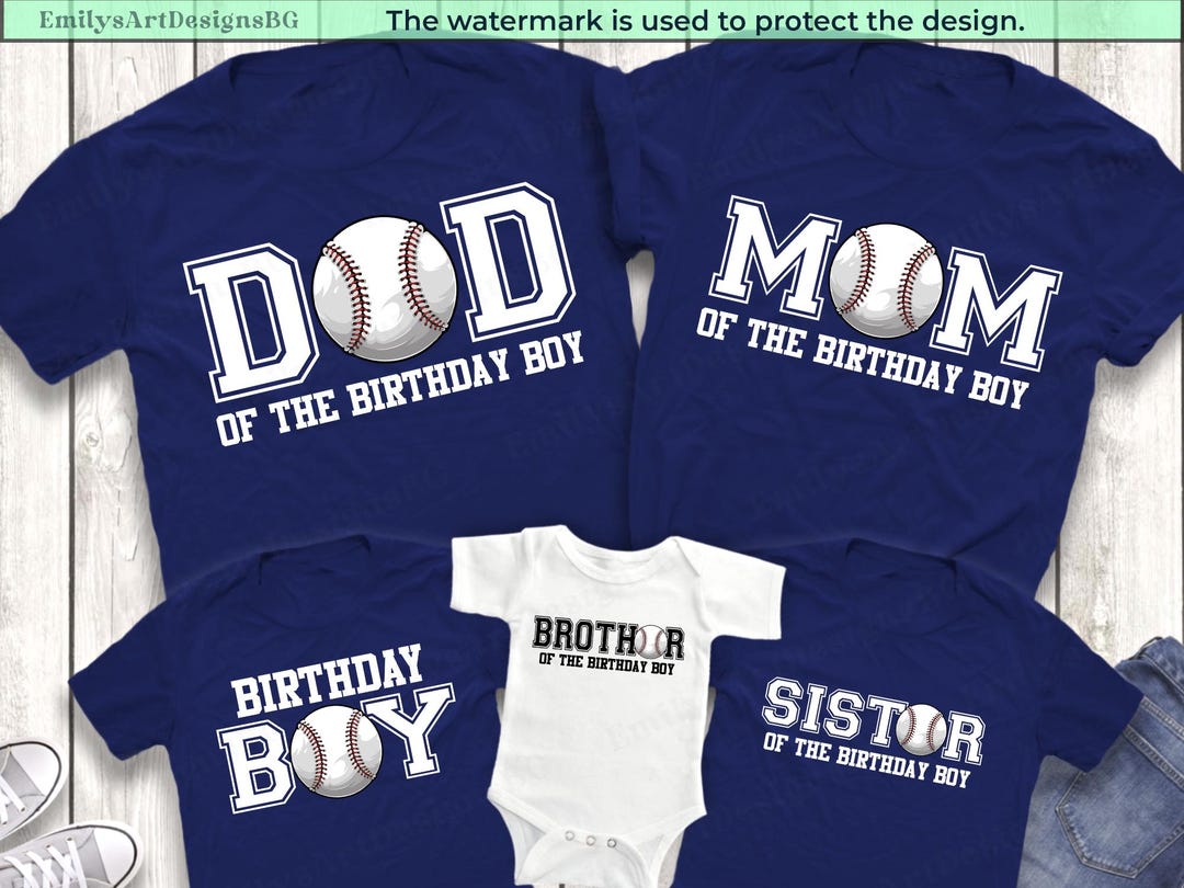 Baseball Birthday Family Shirts: Custom Family Birthday Shirts, Custom ...