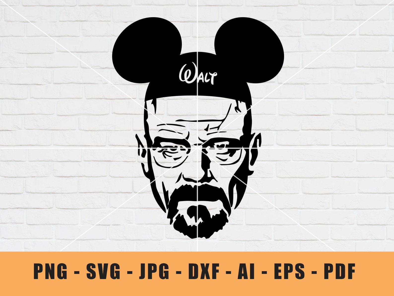 Walter White Disney SVG SVG Files for Cricut Disney - Etsy
